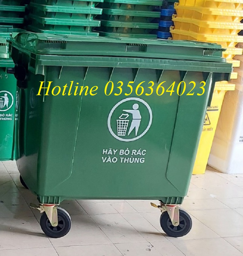 Thùng rác 1000 lit nắp kín - Môi trường sống